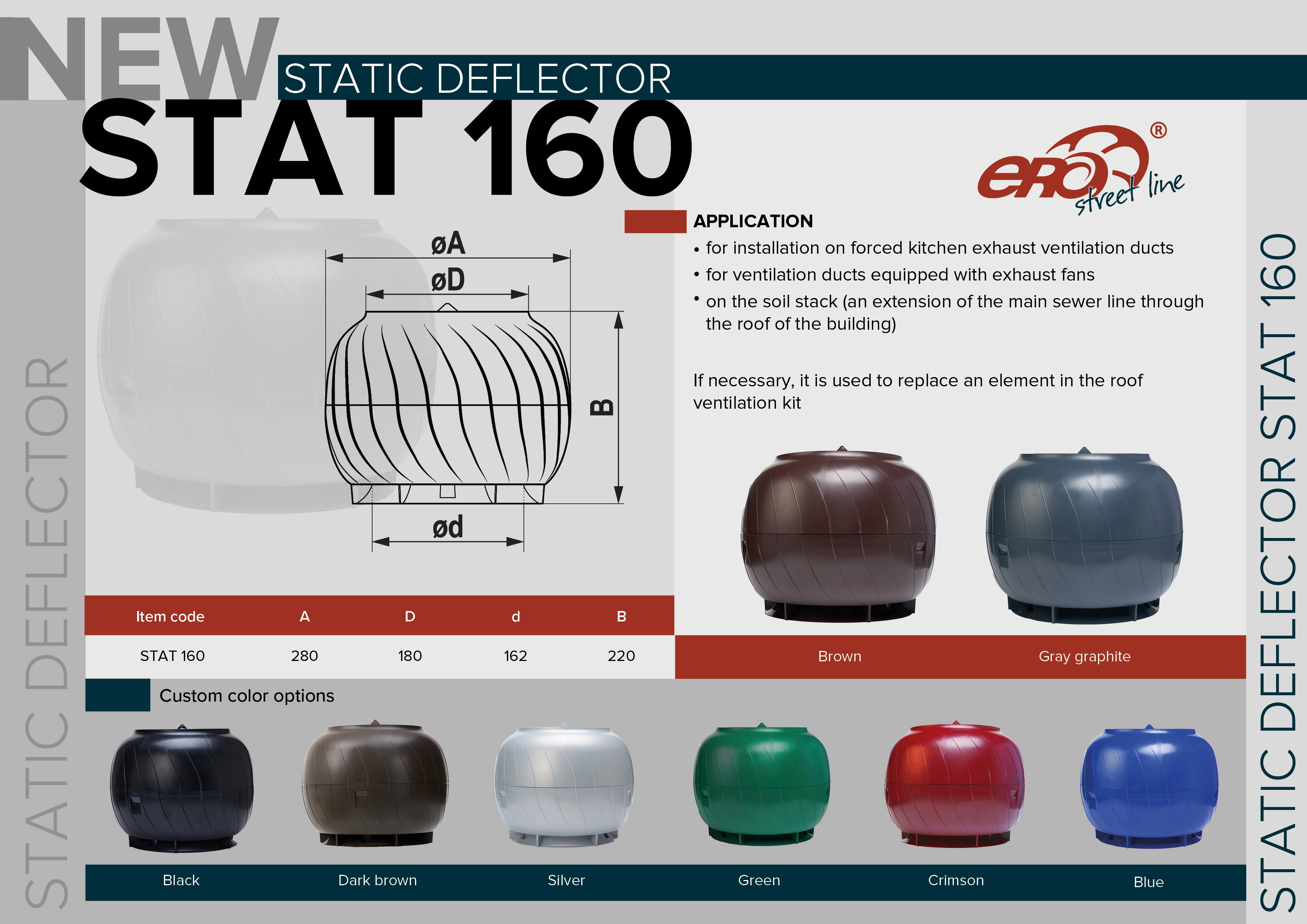 STAT 160 Static Deflector
